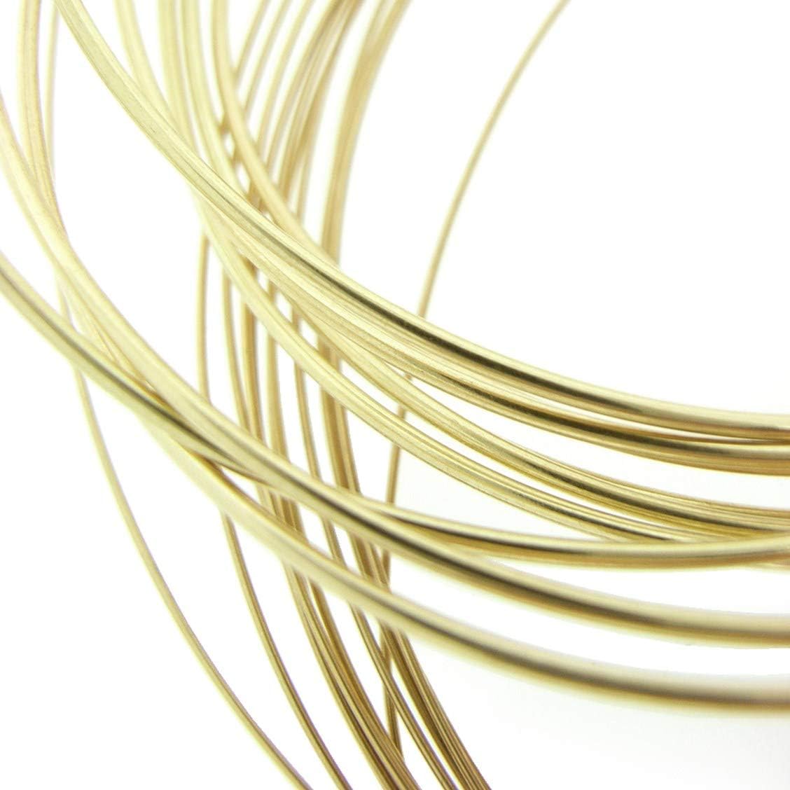 ART IFACT 2 Meters Brass Wire - 14 Gauge (2.032 mm Diameter) - Golden ...