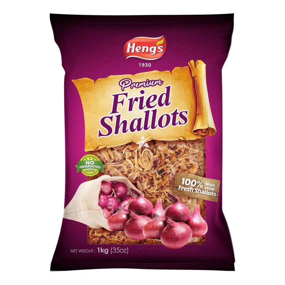 Heng's Premium Fried Shallots HALAL & Preservatives Free 1KG Pack (Pack ...