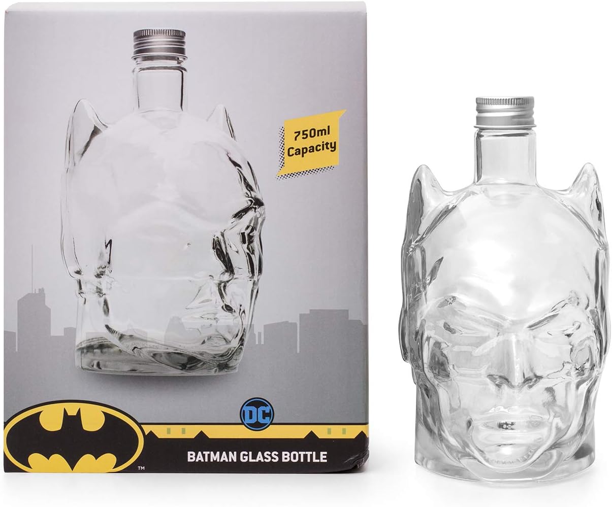 Thumbs Up DC Comics Batman Glass Carafe, 750 ml, Glass, 17 x 17.5 x 22 ...