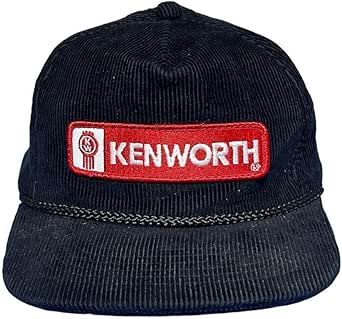 Amazon.co.jp: 90s KENWORTH CORDUROY Trucker Cap Vintage US Company Box ...
