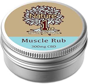 Nature 1st Hemp Extract Muscle Rub 60ml 300mg : Amazon.co.uk: Health ...