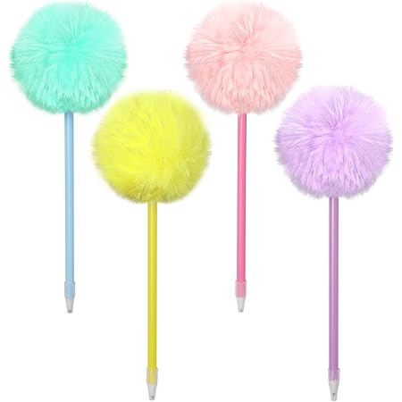 Amazon.com : MINAGOO 8 Pack Pompom Ballpoint Pen Cute Pen Gift Pen ...