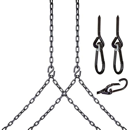 Amazon.com: Barn-Shed-Play Heavy Duty 700 Lb Porch Swing Black Hanging ...