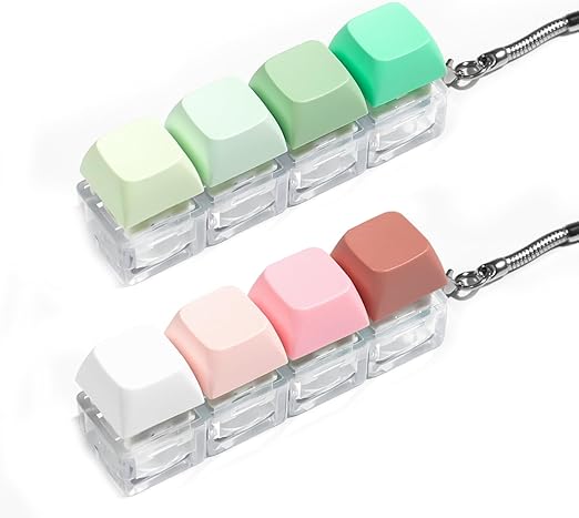 Amazon.com: Keyboard Fidget Toy - 2Pcs Fidget Keyboard Keychain ...