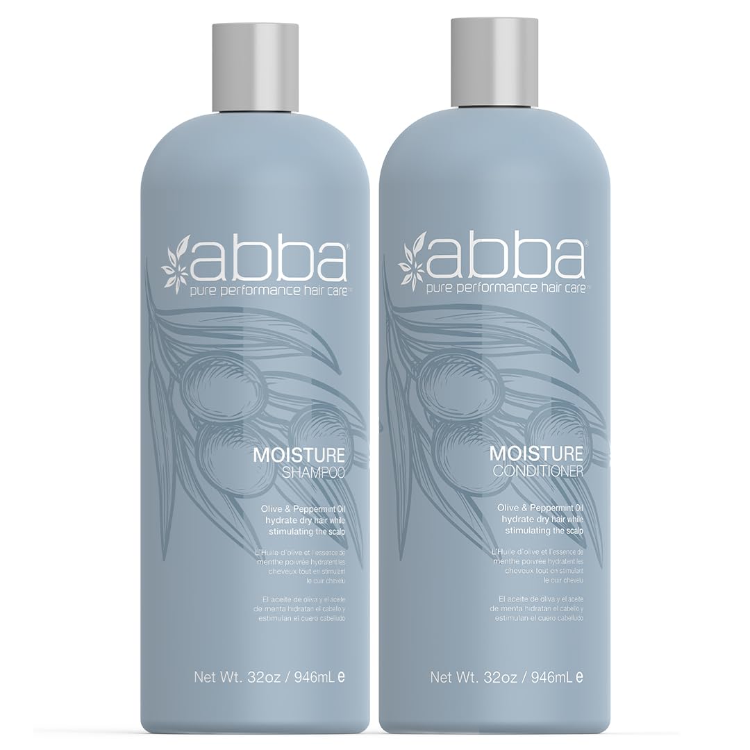 Amazon.com: ABBA - Pure Moisture Shampoo & Conditioner Duo - Olive ...