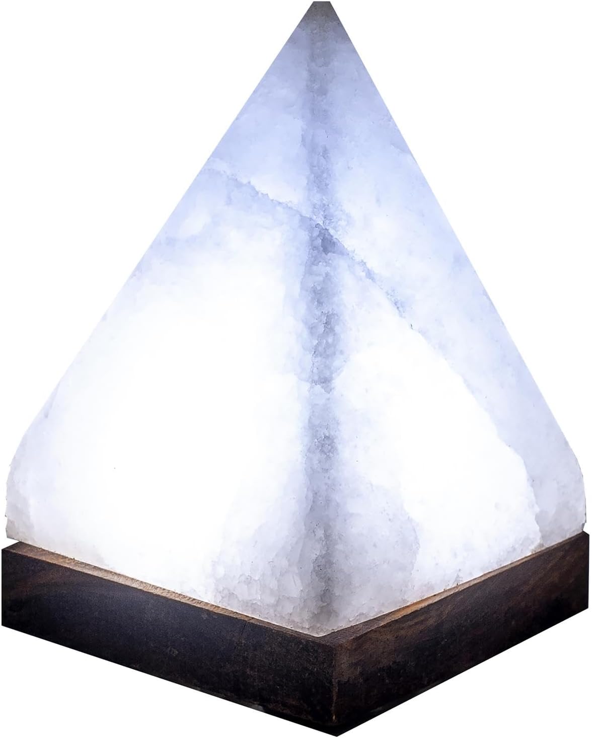 LENCARTA White Salt Lamp Pyramid Att/W/B USB 500g : Amazon.co.uk: Lighting