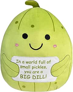 Amazon.com: Kingwee Positive Emotional Support Pickle Plush Toy, 16 ...