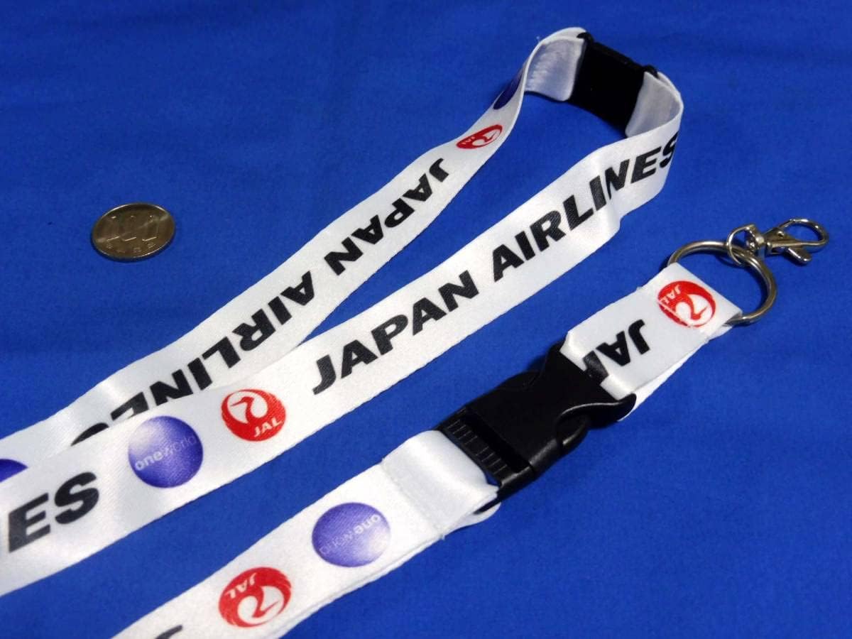 Amazon.co.jp: JAL 日本航空ONE WORLD鶴丸ロゴ入り着脱式ネックストラップ(ワンワールド/Japan Airlines ...