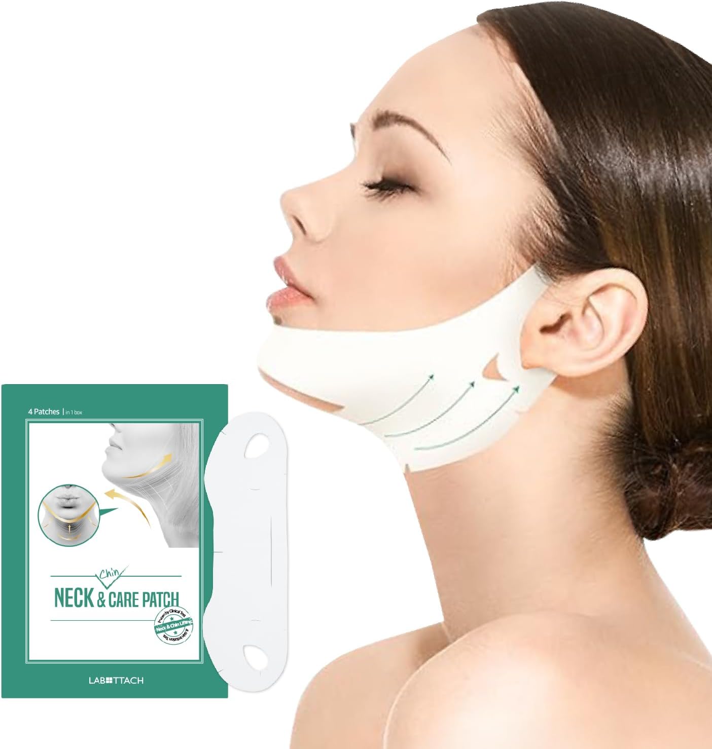 Amazon.com: Wooshin Labottach 4 Neck Wrinkle Care Lifting Patches, Anti Aging Patch for Wrinkles ...