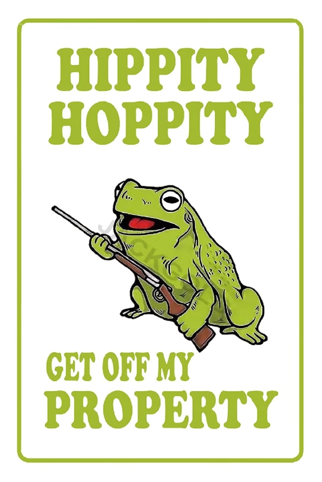 Amazon.com: JACKGOLD Hippity Hoppity Get Off My Property Frog No ...