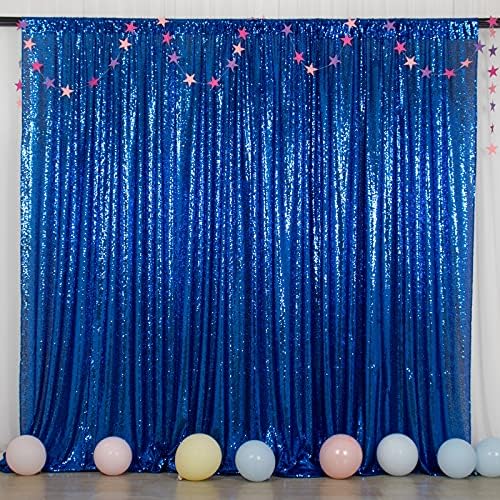 Amazon.com : ShiDianYi Sequin Backdrop 10FTX10FT Blue Sparkle Backdrops ...