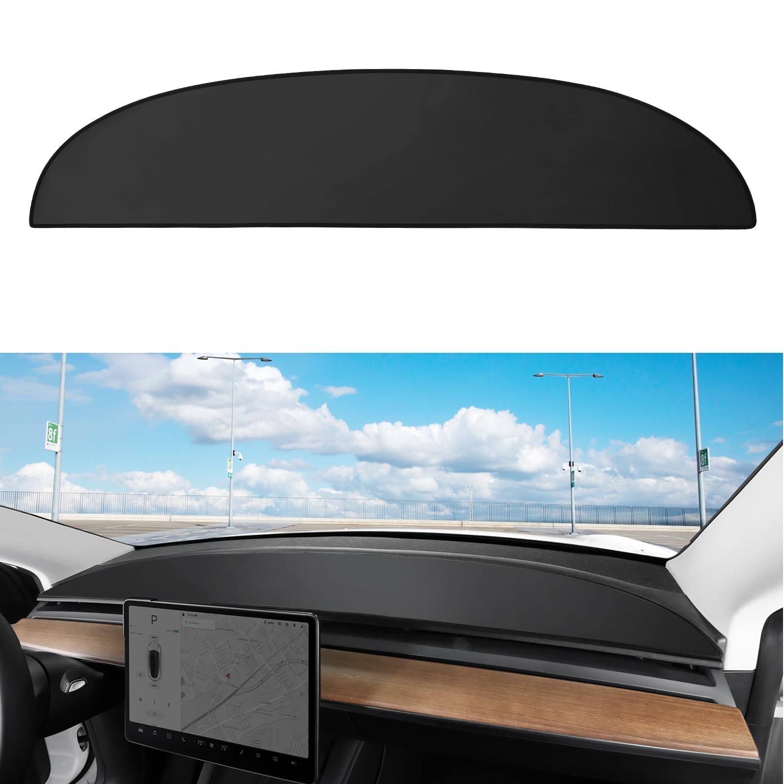 Snapklik.com : 2024 Upgrade Tesla Model Y Dashboard Cover Anti-Glare ...