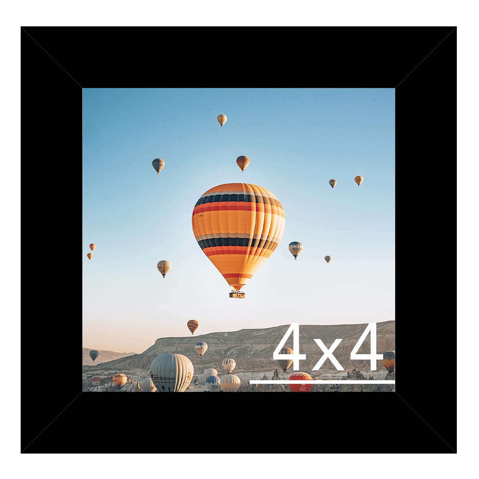 Amazon.com - JCJMY 4x4 Picture Frame Black for Wall Hanging or Tabletop ...