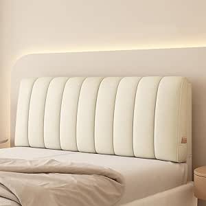 Upholstered Headboard Pillow Wedge - Large Backboard Cushion for ...