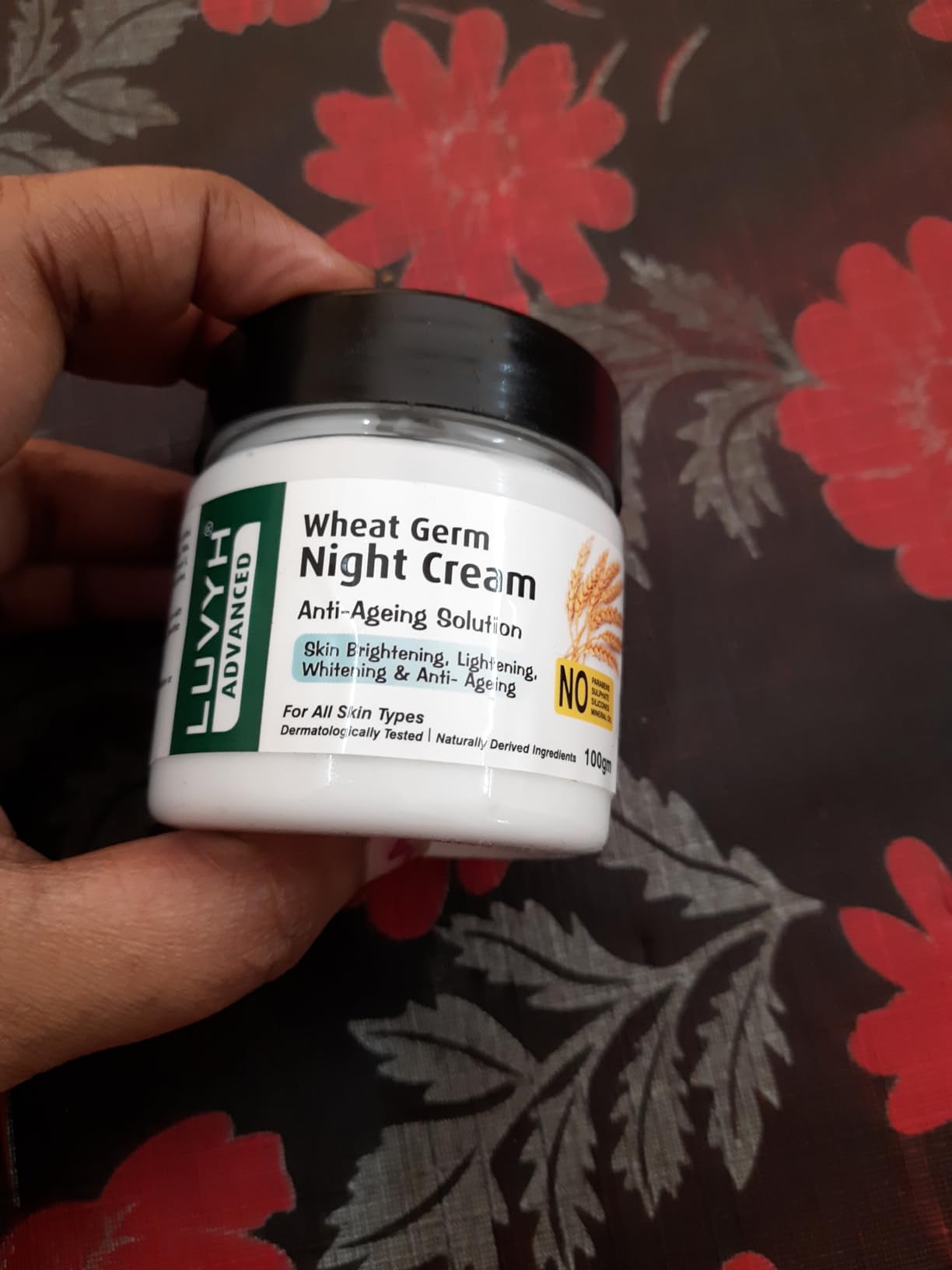 Luvyh wheat germ night Cream,All Skin Types, Night Cream for Women ...