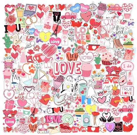 Amazon.com: Heart Sticker, I Love You Stickers Pack for Girlfriend ...