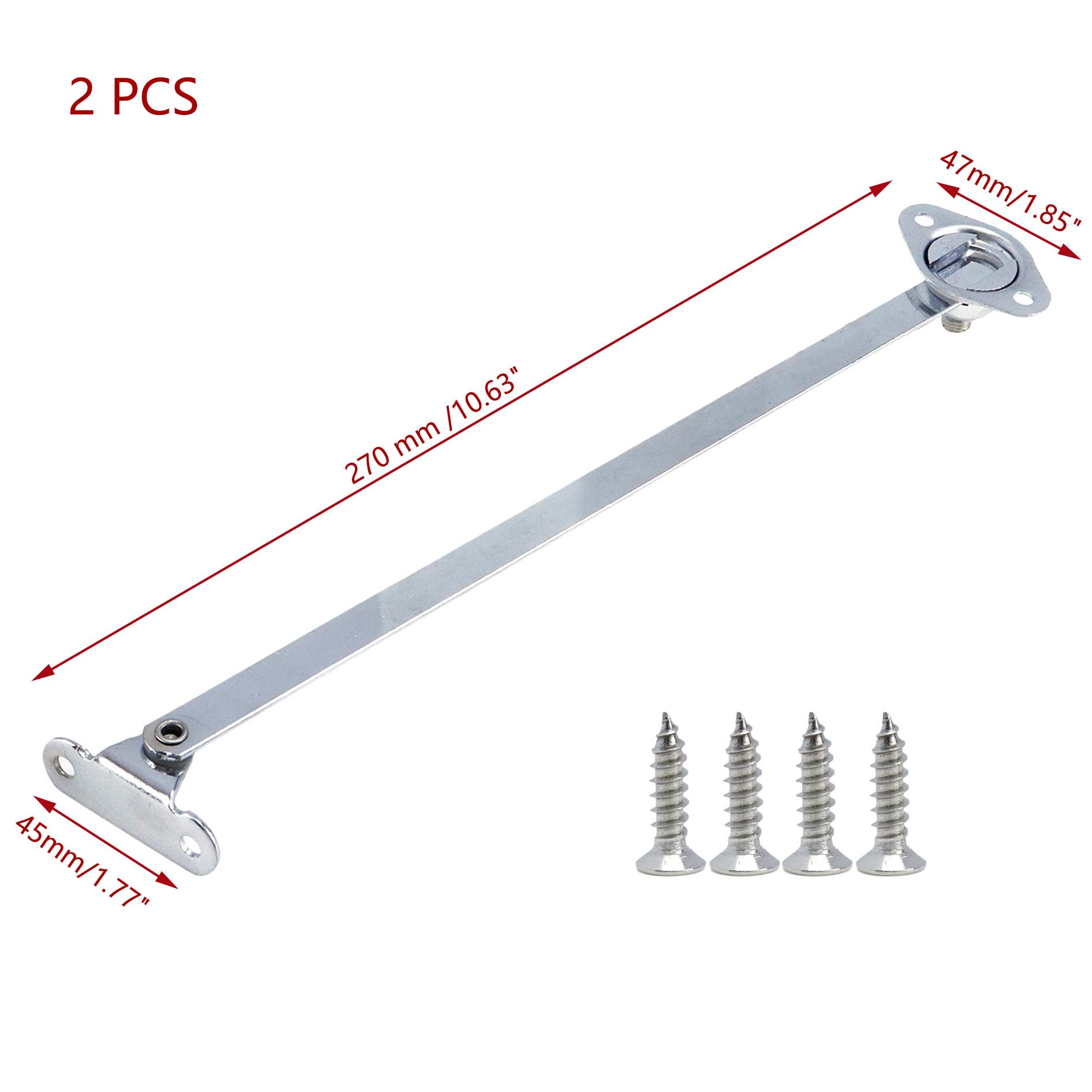Snapklik.com : 2 PCS 10 Inch Cabinet Door Support Strut Soft Close Lid ...