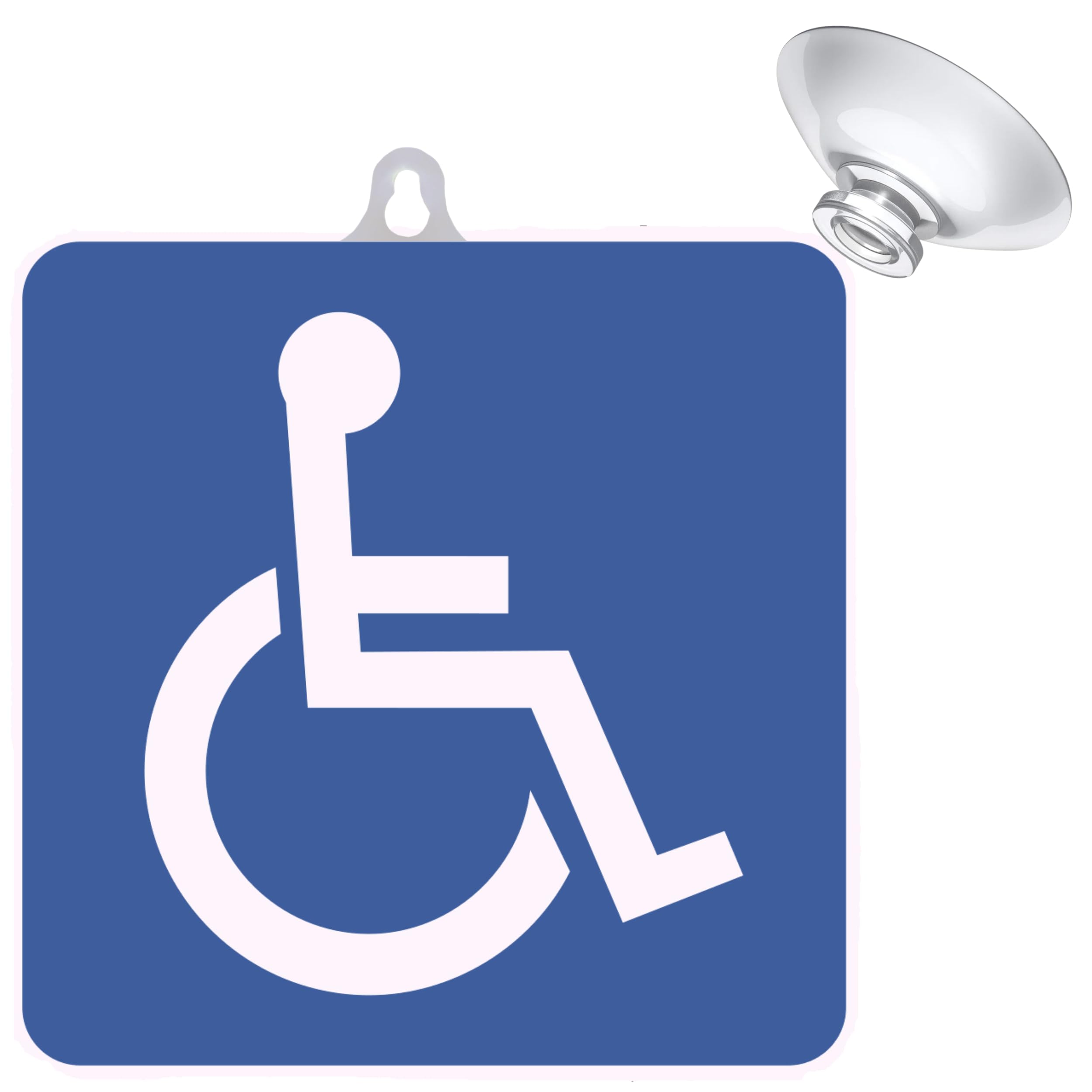 Disabled safety sign Wheelchair symbol - 1.5mm Aluminium sign 145mm x ...