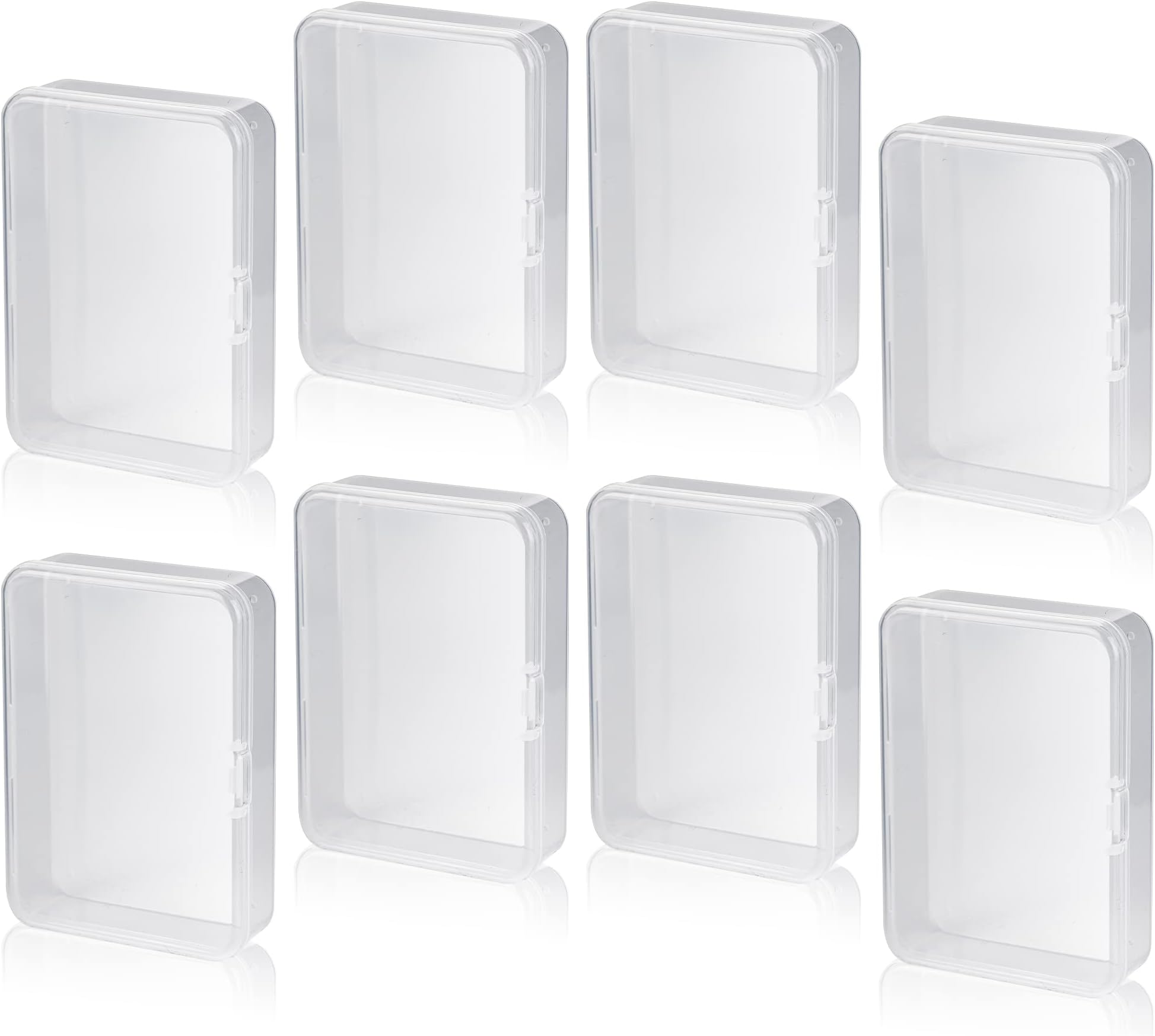 Amazon.com: Clear Plastic Playing Card Boxes Snaps Closed Poker Gaming ...