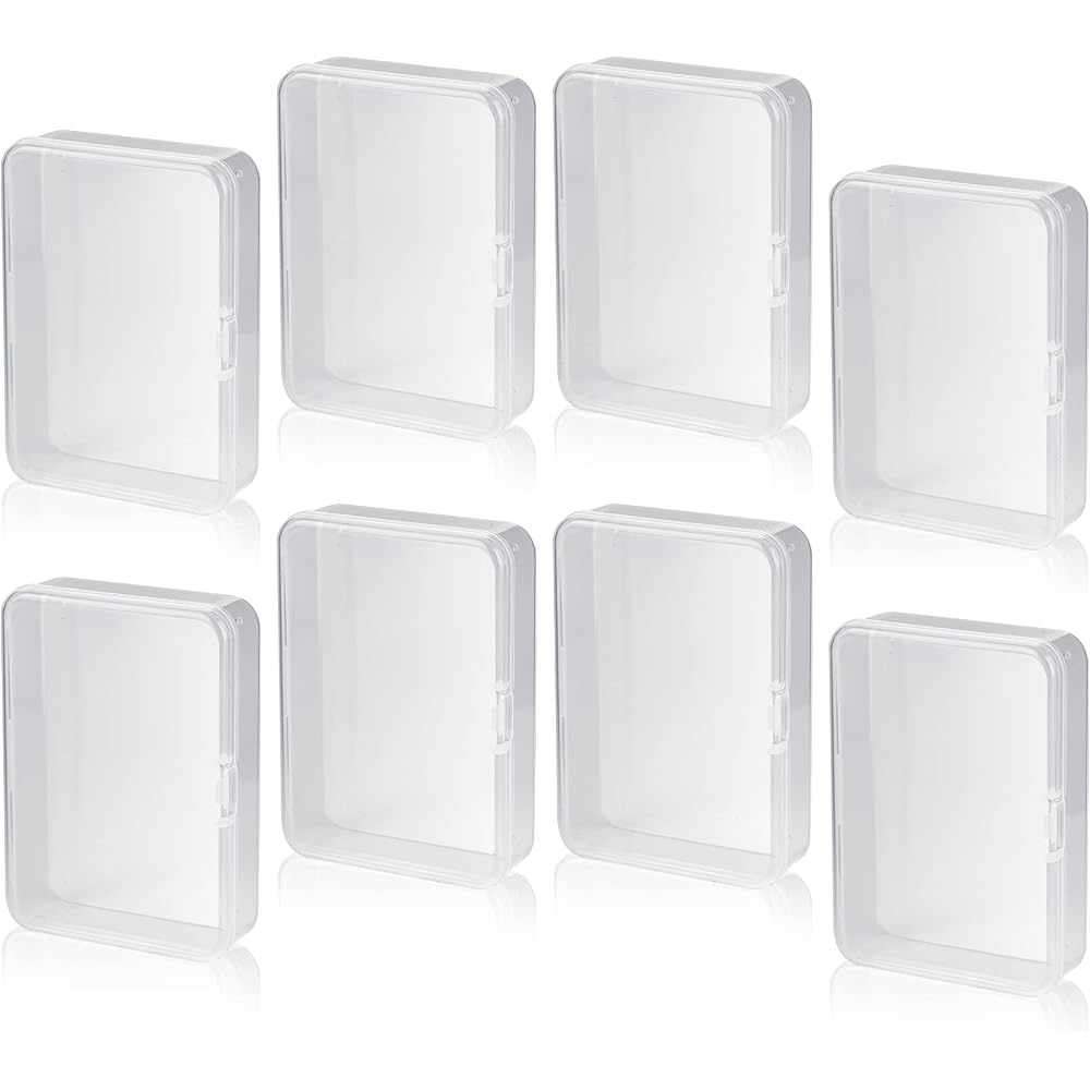 $3/mo - Finance 8pcs Plastic Playing Card Boxes Clear Blank Playing ...
