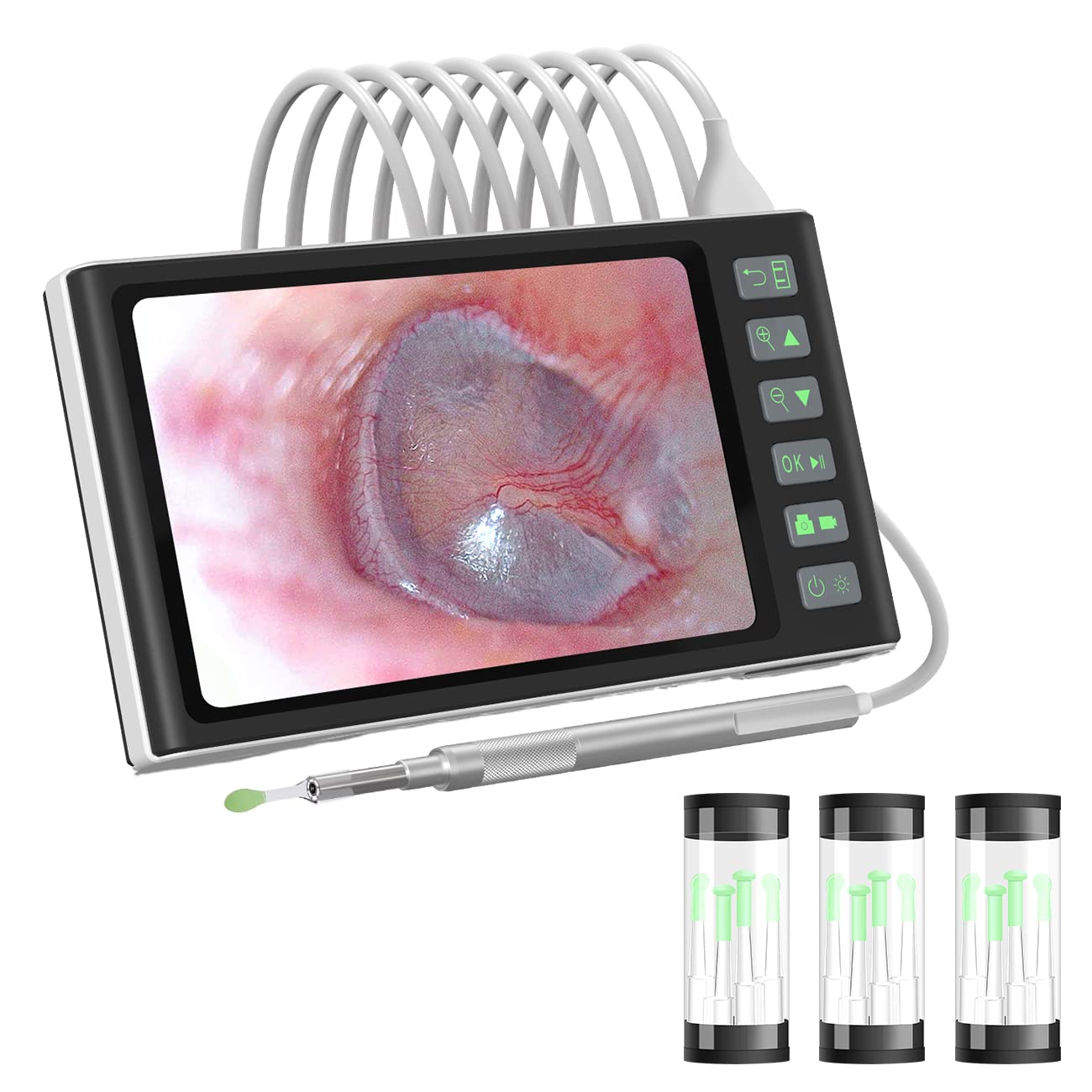 Amazon.com: Digital Otoscope with 7.0 Inch Screen, Hiacinto 3.9mm Ear ...