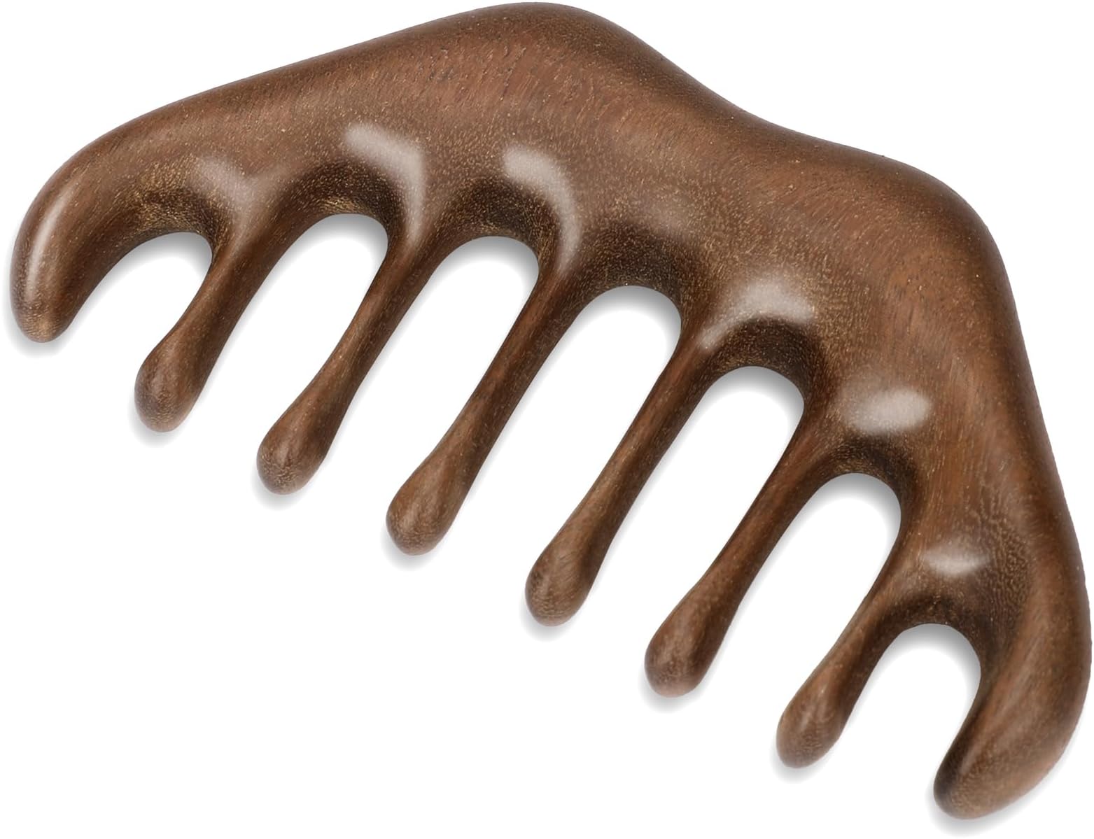 DOMINNE Wooden Massage Comb, Wide Tooth Scalp Massager for Hair Care ...