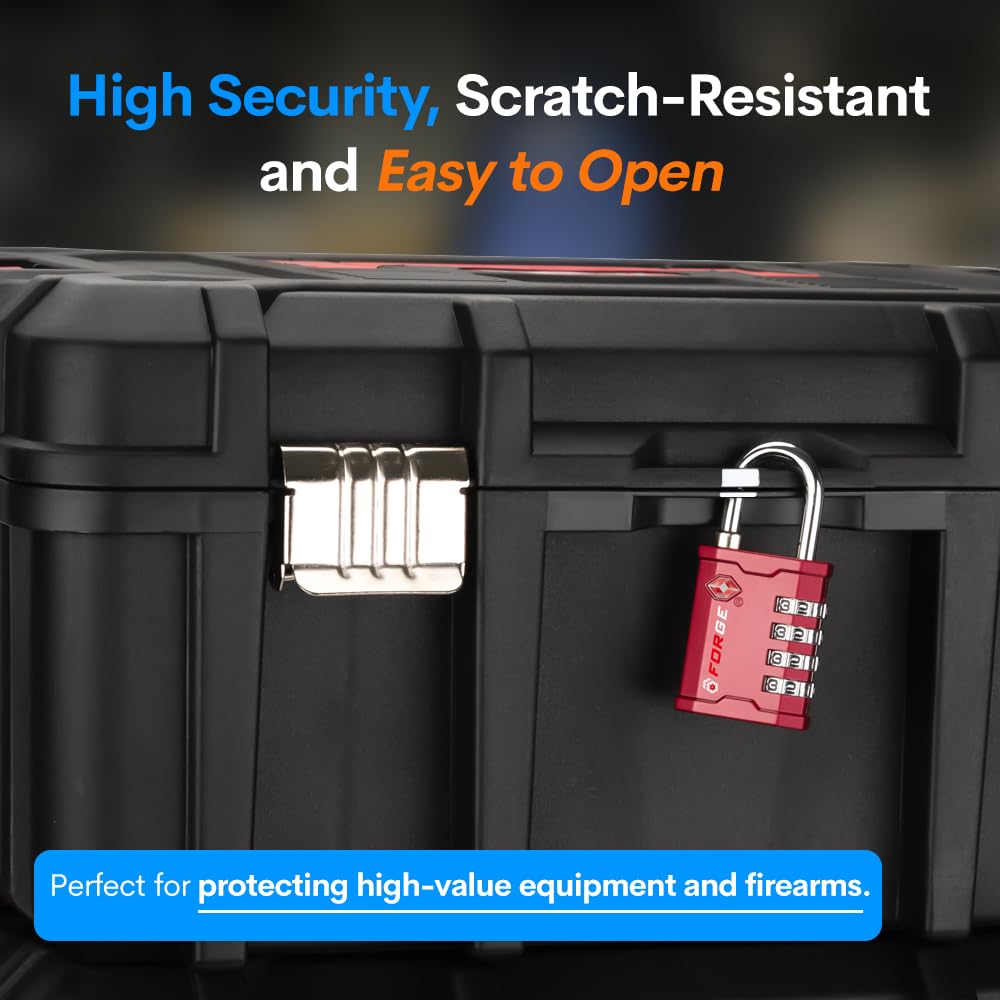 Snapklik.com : FORGE 4 Digit TSA Approved Combination Lock