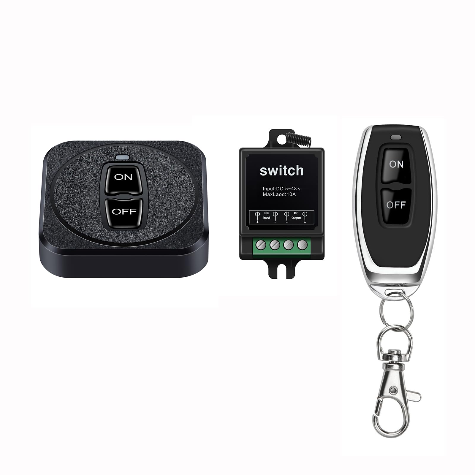 SRDKG Mini12v Remote Control Switch,12v Wireless Remote Switch with10a ...