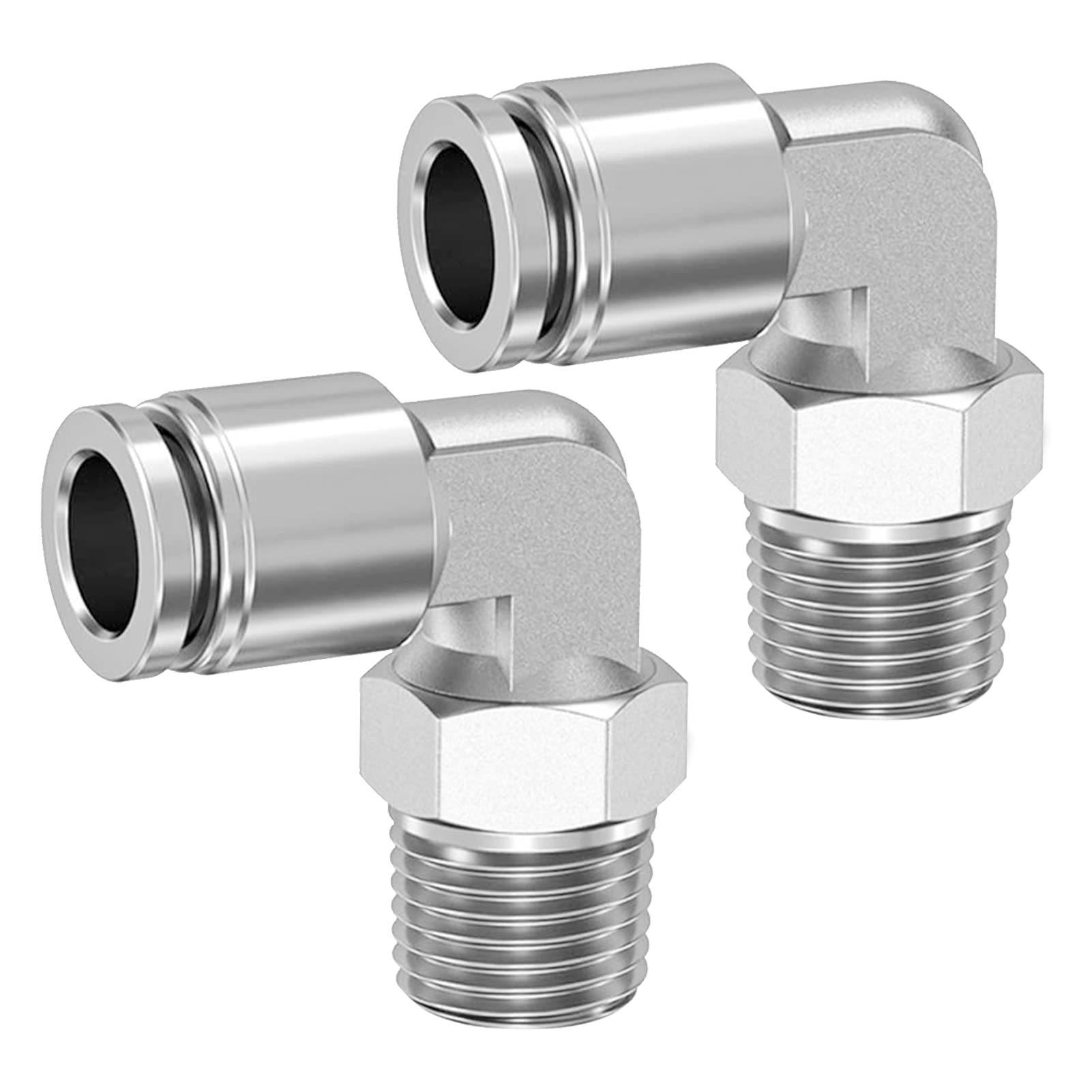 Amazon.com: VIGOR 2Pcs Pneumatic Elbow 90 Degree Elbow Adapter Copper ...