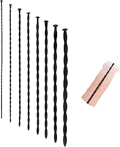 Amazon.com: 8 Sizes Urethral Sounds Silicone Penis Sounding Rods ...