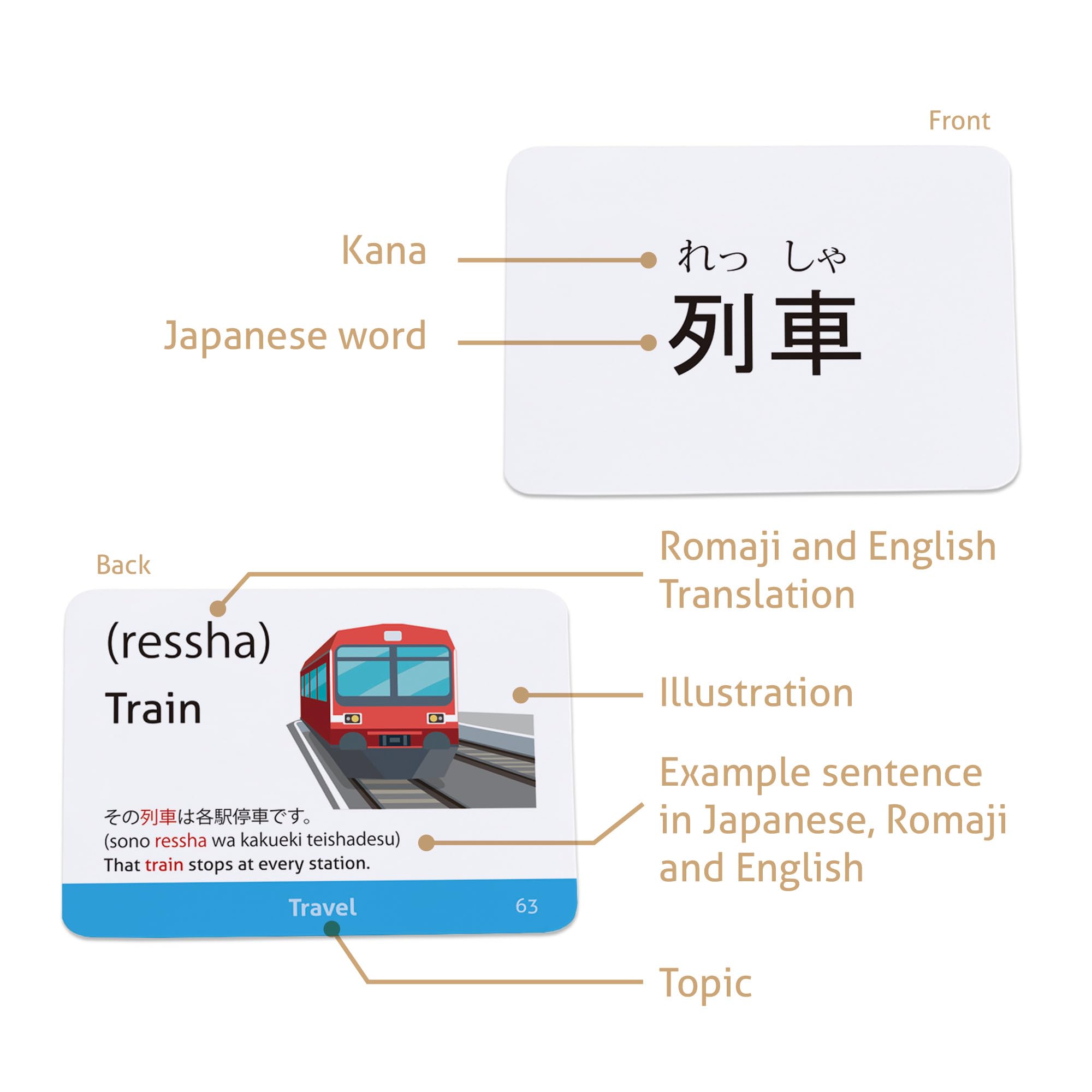 Snapklik.com : Japanese Vocabulary Flash Cards For Beginners