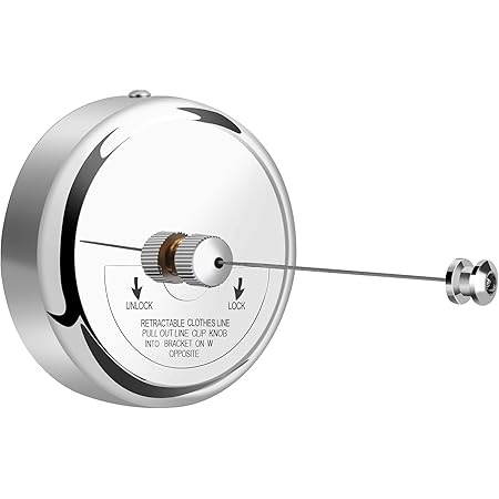 Amazon.com: BESy Retractable Clothesline SUS304 Stainless Steel Clothes ...