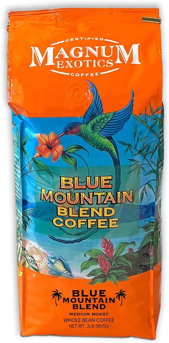 Amazon.com : Magnum Exotics Coffee, Blue Mountain Blend - Medium-Light ...