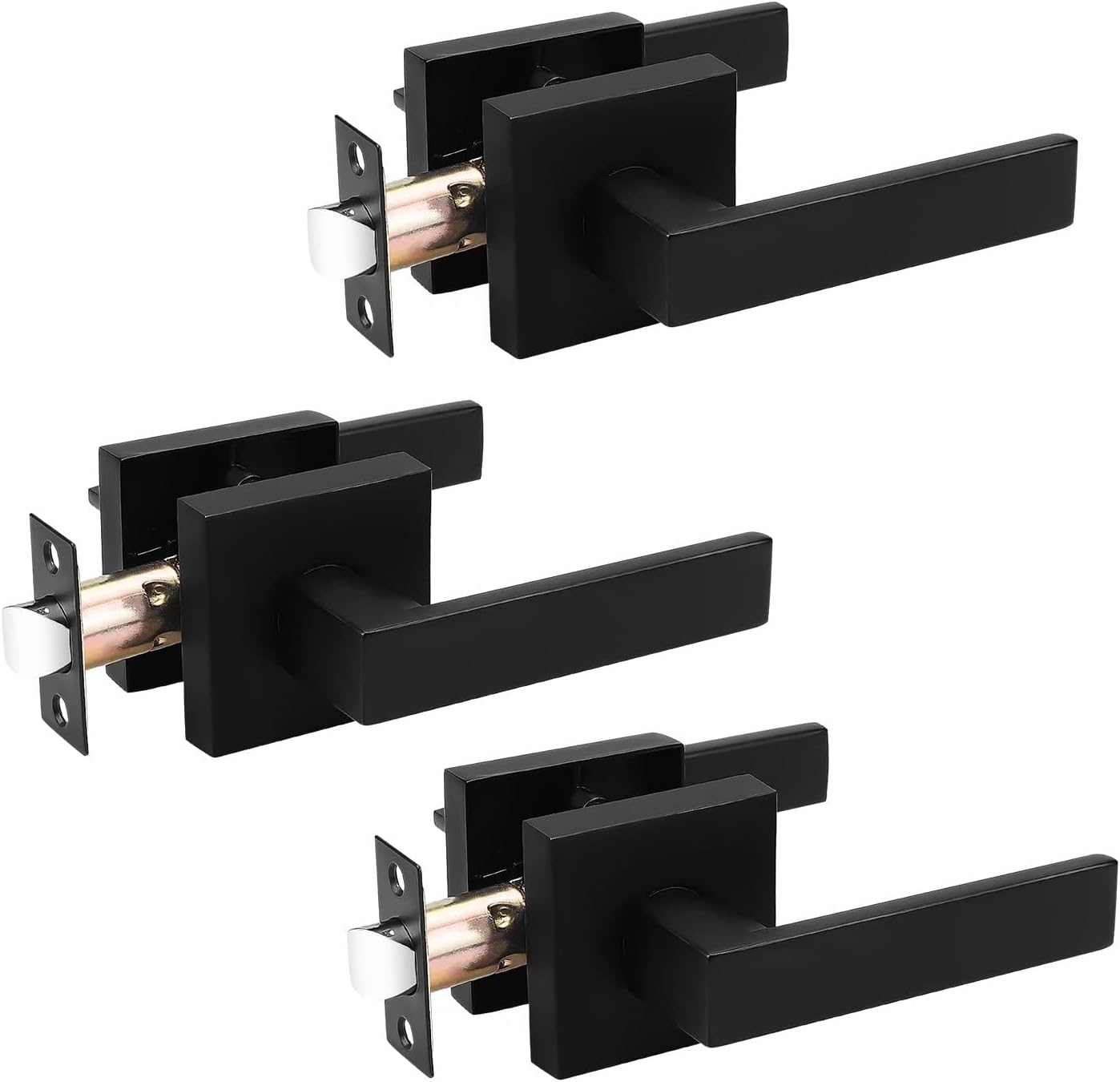 Amazon.com: Probrico - Picaporte redondo para puerta con cerradura de ...