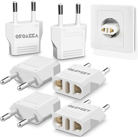 Amazon.com: 4 Pack European Travel Plug Adapter, Unidapt US to Europe ...
