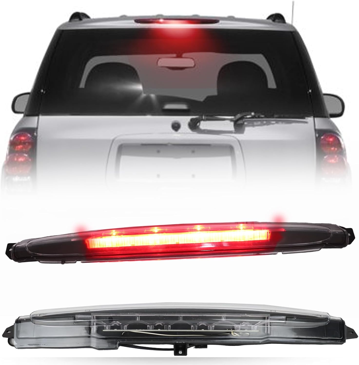 Amazon.com: KEEGTBOX High Mount Stop Light LED Third Brake Light Fit ...