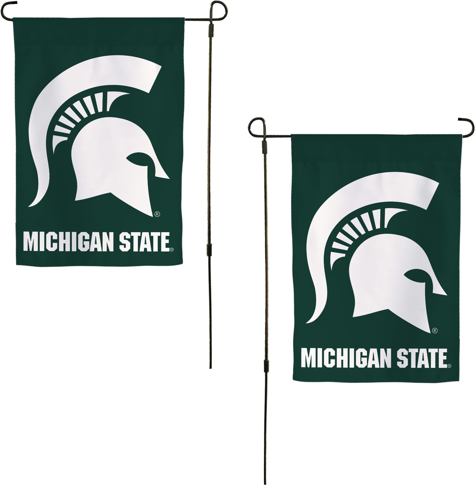 Amazon.com : College Flags & Banners Co. MSU Spartan Head Banner House ...