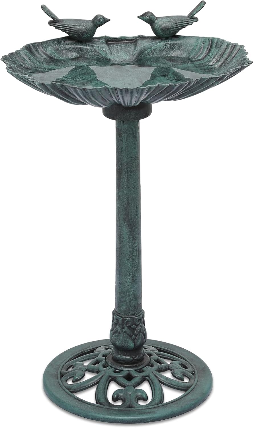 Amazon.com: MoNiBloom 28" Bird Baths for Outdoors, Solar Powered ...