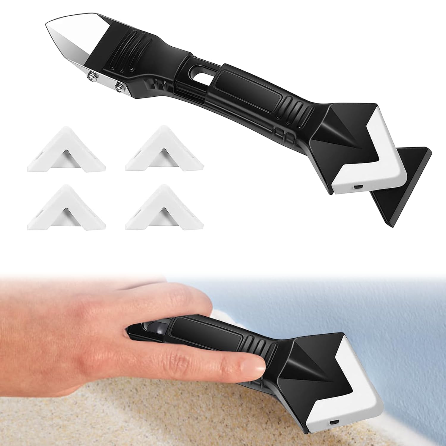NPQ Silicone Caulking Tools 3 in 1,Silicone Remover Tool for Kitchen ...