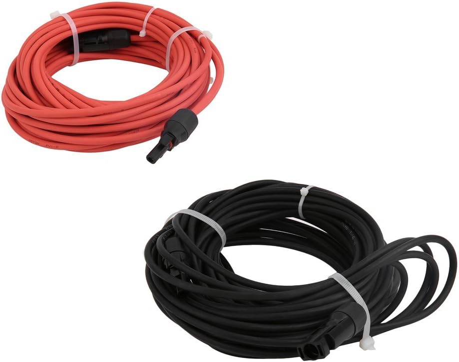 Amazon.com: 10 AWG Solar Panel Extension Cable Wire MC4 Connector One ...
