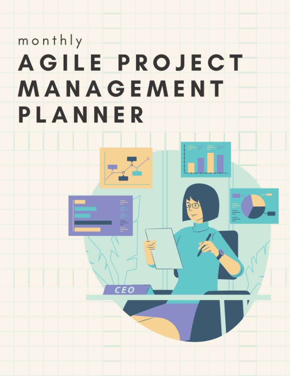 Scrum Meetings Planner: Agile Project Management Notebook with Monthly ...