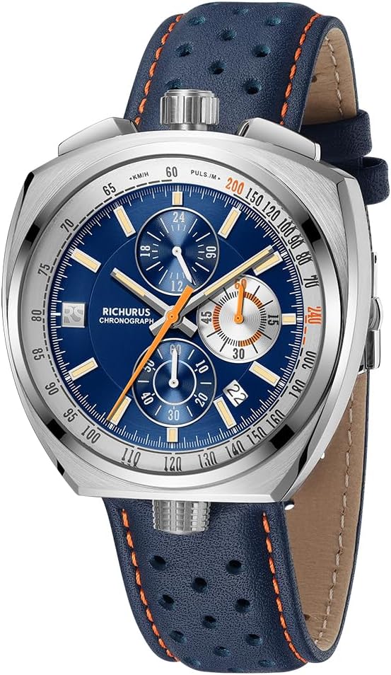 Amazon.com: RICHURUS Men's TMI VD57 Quartz Japanese Movement Wrist ...