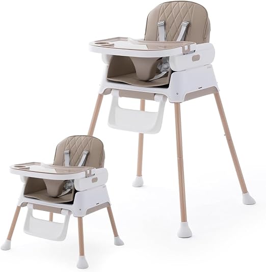 3 in 1 Baby High Chair, Adjustable Convertible Toddlers Feeding Booster ...