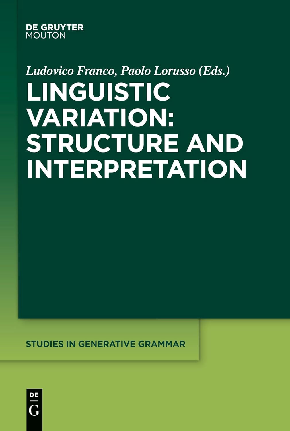 Amazon.com: Linguistic Variation: Structure and Interpretation (Studies ...