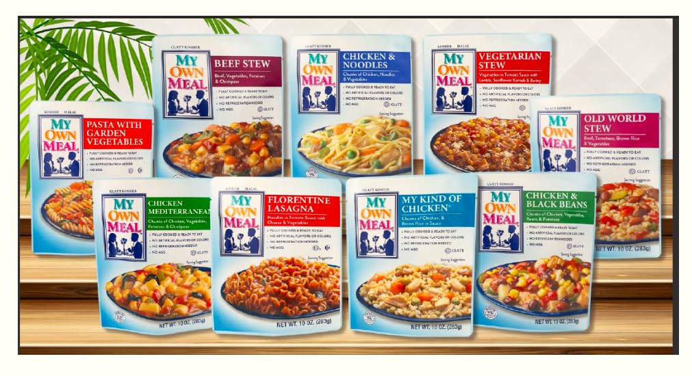 Amazon.com : My Own Meal Kosher Shelf Stable Variety Pack : Grocery ...
