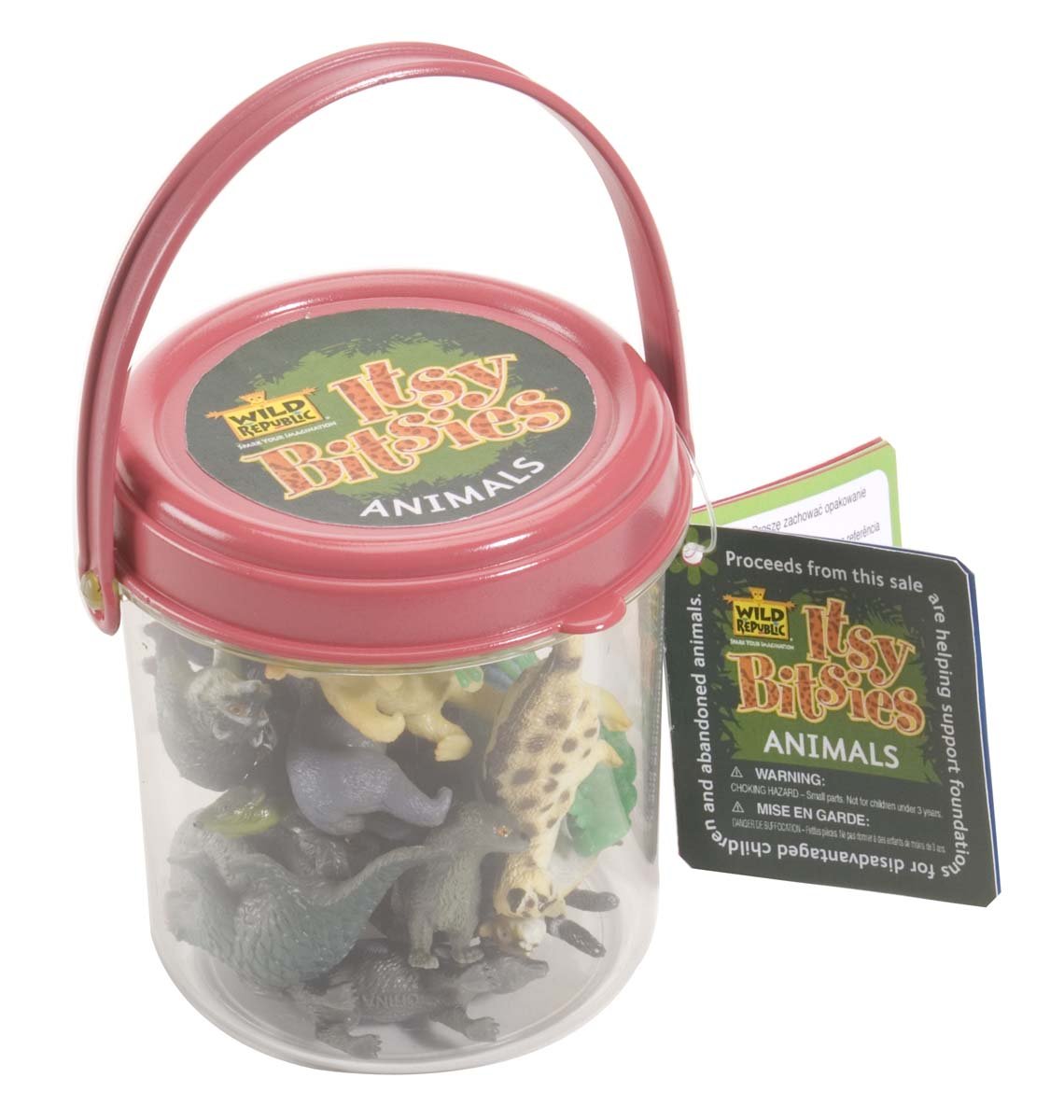 Wild Republic Itsy Bucket Animal, Pink (1 x 3-inch) : Amazon.in: Toys ...