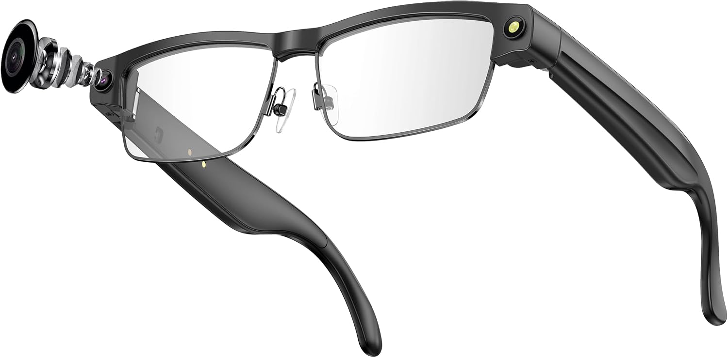 Amazon.com: Smart Glasses Camera Recording Video Voice 4K 8MP Camera ...