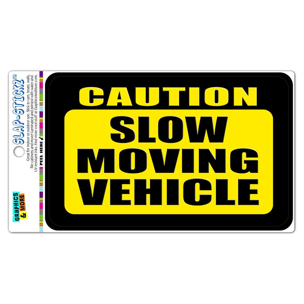 Amazon.com : Caution Slow Moving Vehicle SLAP-STICKZ(TM) Premium ...