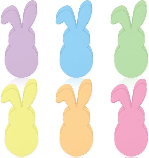 Amazon.com : JarThenaAMCS 24 Pack Easter Bunny Sticky Notes Pastel Cute ...