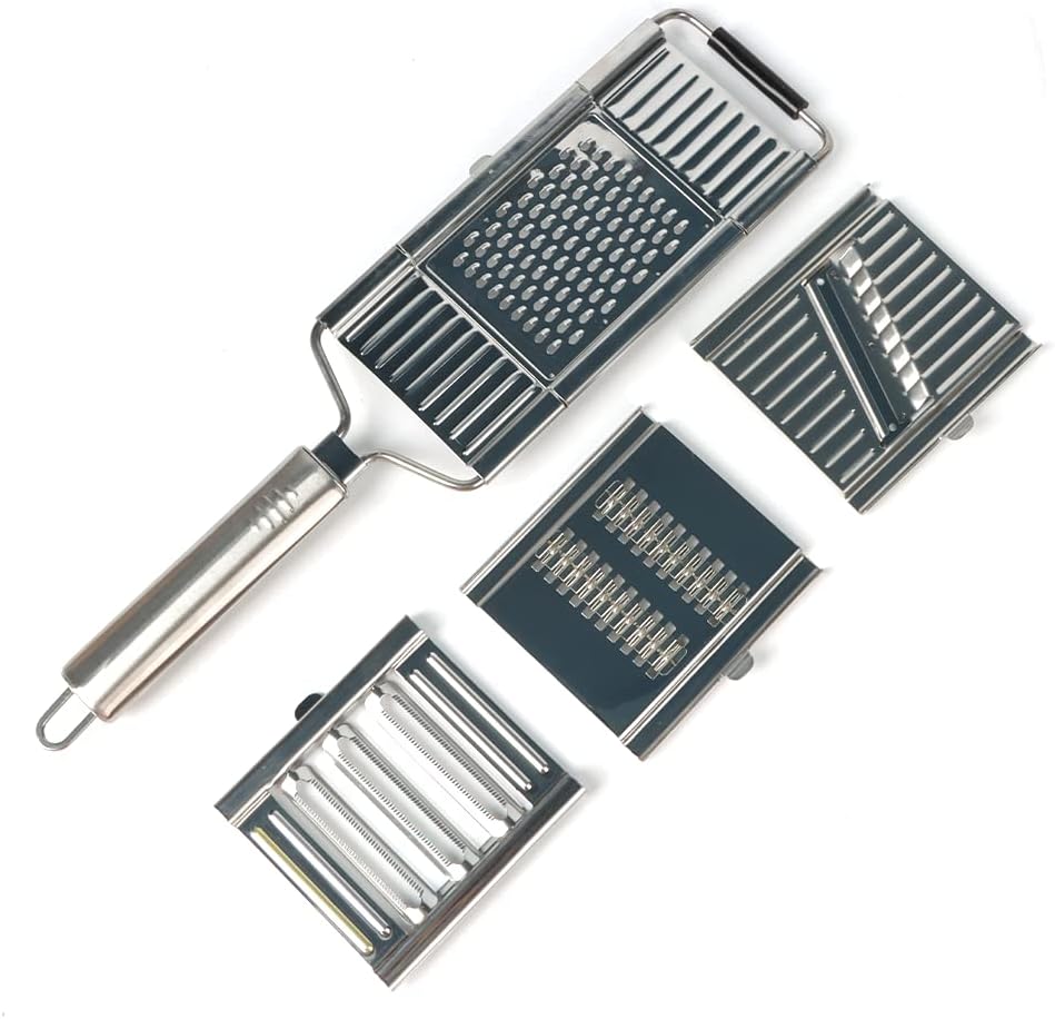 Amazon.com: NILORABO Multi-Purpose 4 In 1 Grater Slicing Tool Set for ...